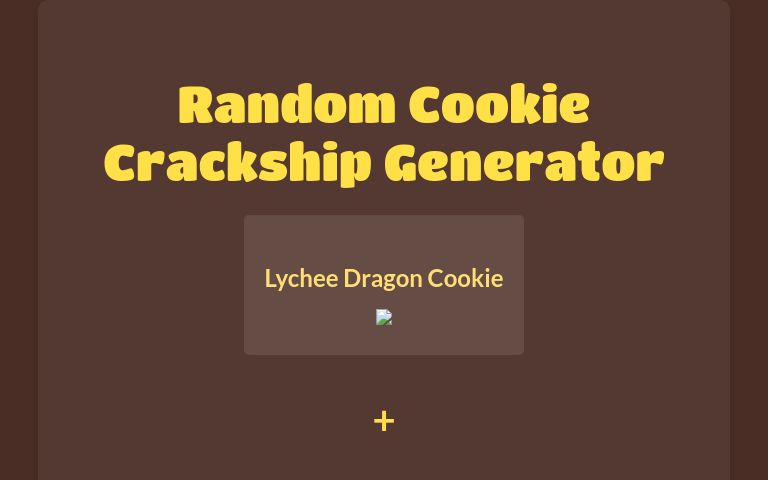 Random Cookie Crackship Generator