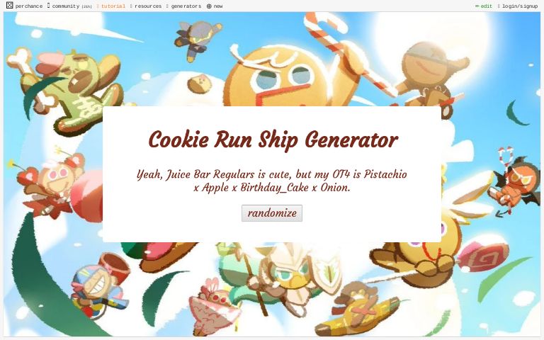 Cookie Run Ship Generator