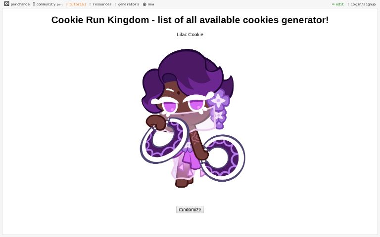 Cookie Run Kingdom - list of all available cookies generator!