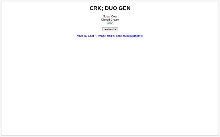 CRK; DUO GEN ― Perchance Generator