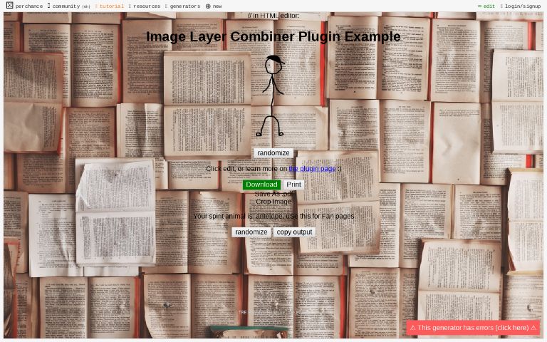 Image Layer Combiner Plugin Example