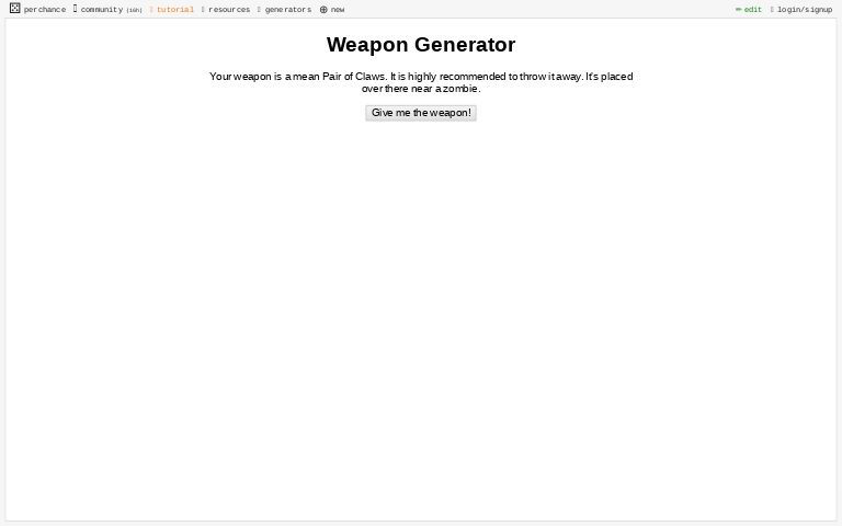 Weapon Generator