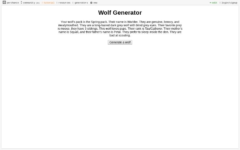 Wolf Generator