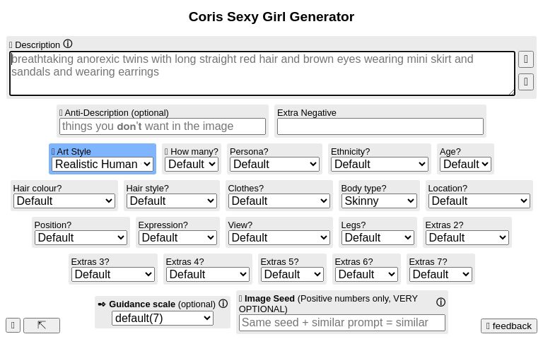 Coris Sexy Girl Generator (free, no sign-up, no limits)