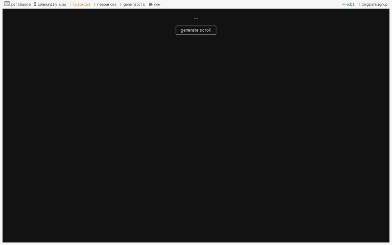 Scroll ― Perchance Generator