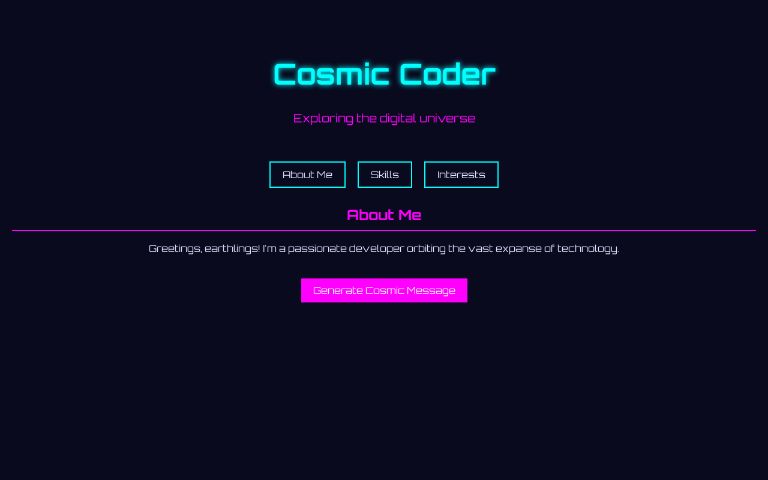 Cosmic Coder ― Perchance Generator
