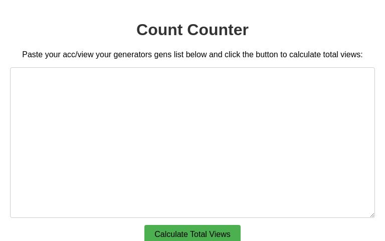 Count Counter ― Perchance Generator