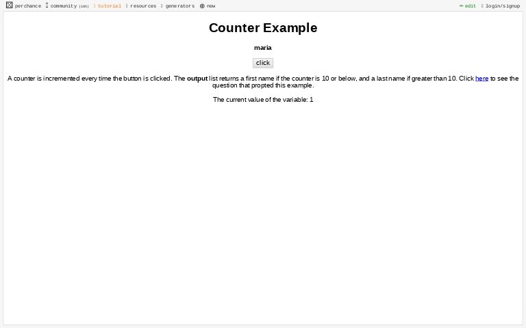 Counter Example ― Perchance Generator