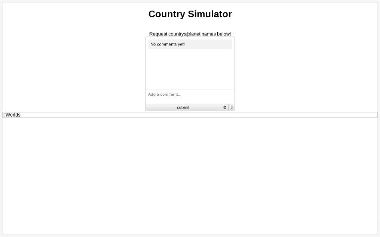 Country Simulator ― Perchance Generator