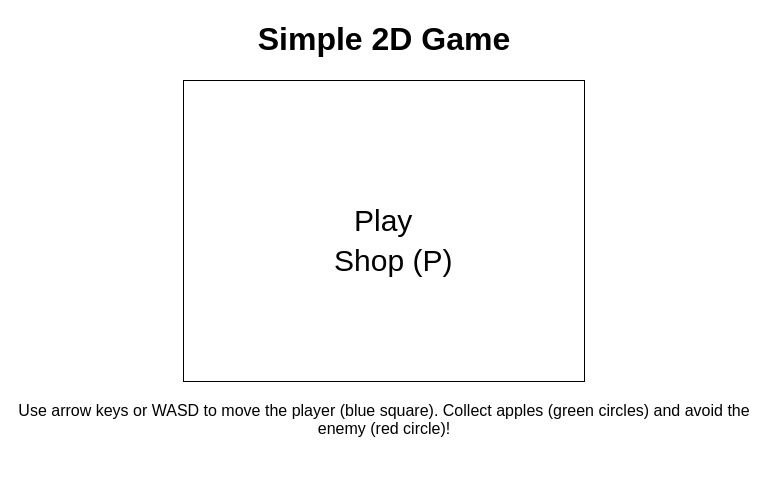 Simple 2D Game ― Perchance Generator