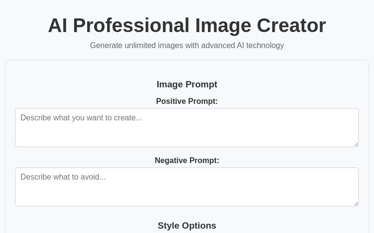 AI Professional Image Creator ― Perchance Generator