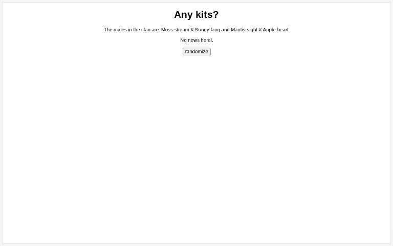 Any kits? ― Perchance Generator