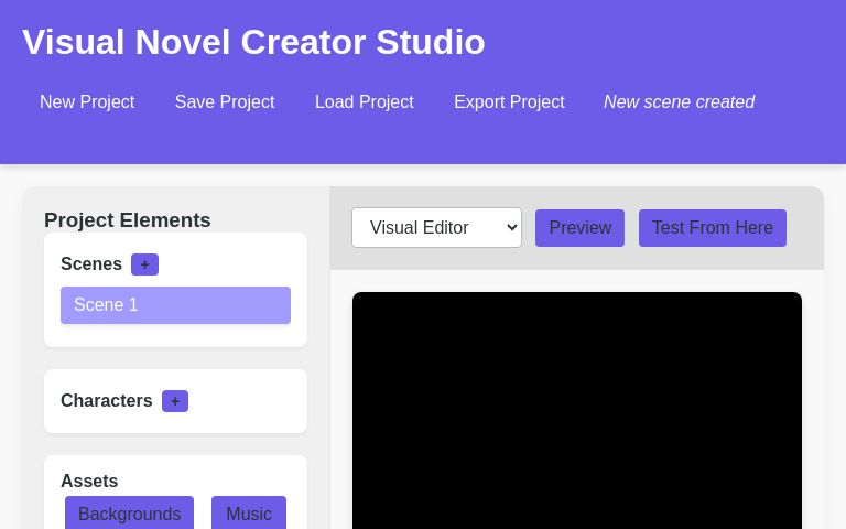 Visual Novel Creator Studio ― Perchance Generator