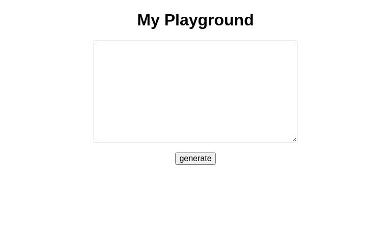 My Playground ― Perchance Generator