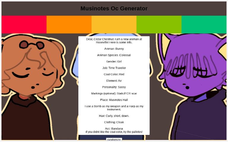 Musinotes Oc Generator