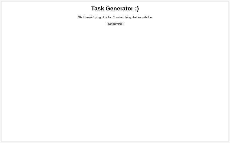 Task Generator :)