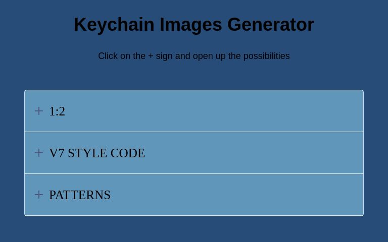 Keychain Images Generator