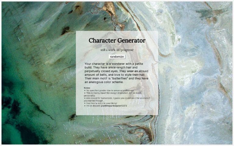 Character Generator
