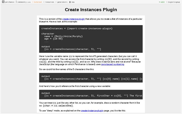 Create Instances Plugin