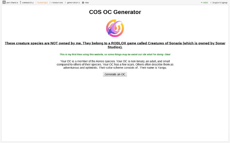 COS OC Generator
