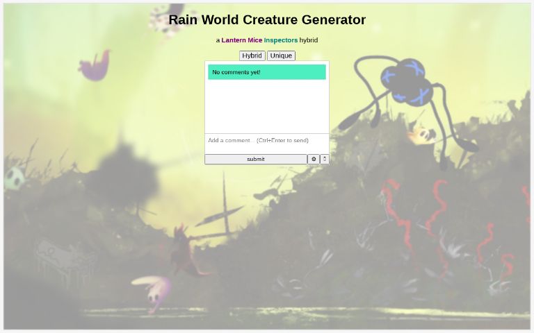 Rain World Creature Generator