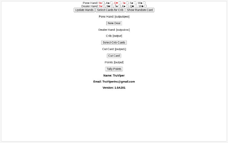 Cribbage Quick Hand Practice ― Perchance Generator