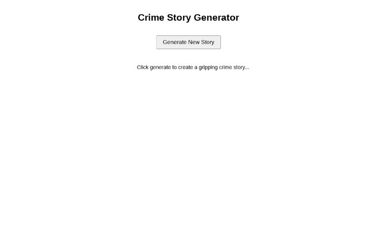 Crime Story Generator