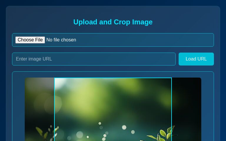 Upload and Crop Image ― Perchance Generator