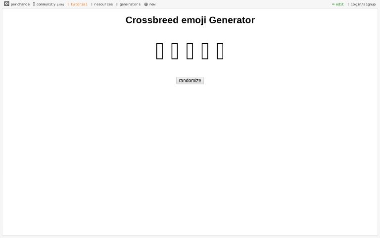 Crossbreed emoji Generator