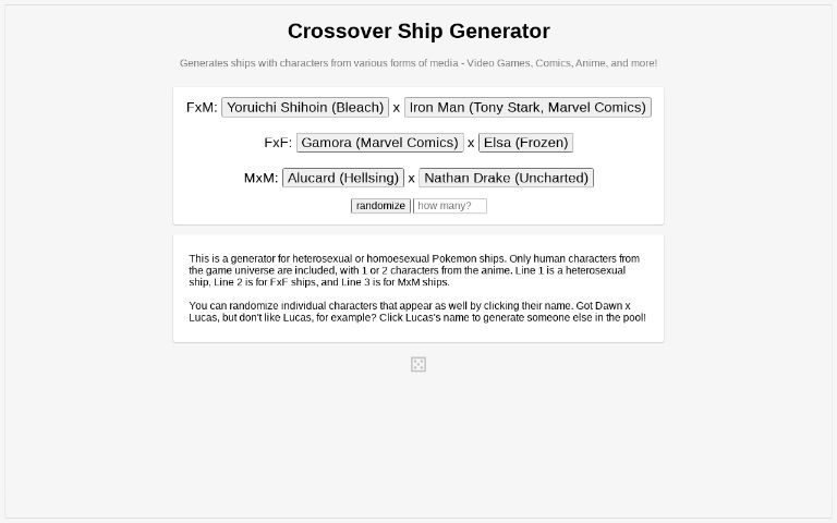 Crossover Ship Generator