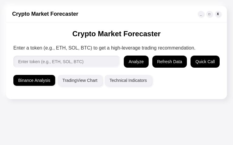 Crypto Market Forecaster ― Perchance Generator