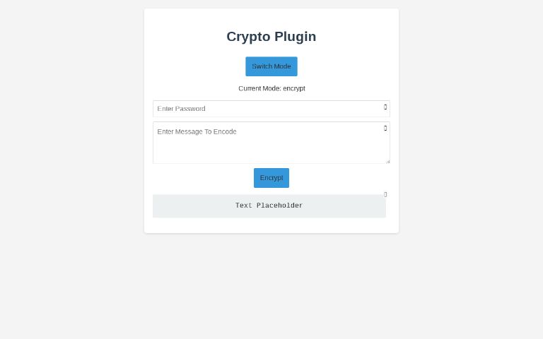 Crypto Plugin