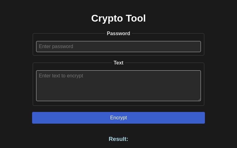 🔵 Crypto Tool ― Perchance Generator