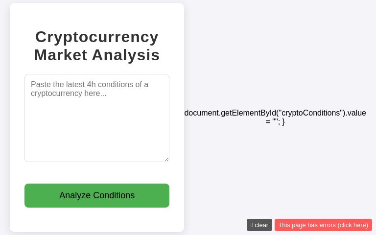 Cryptocurrency Market Analysis ― Perchance Generator