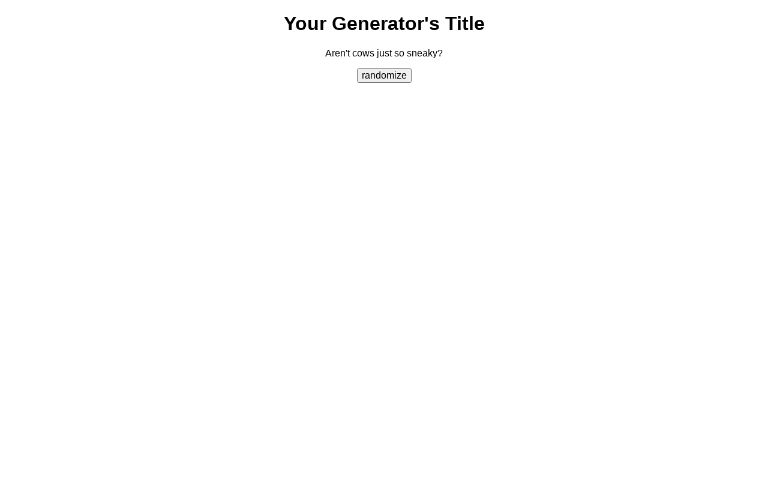 Minimal ― Perchance Generator