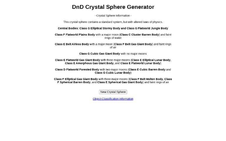DnD Crystal Sphere Generator