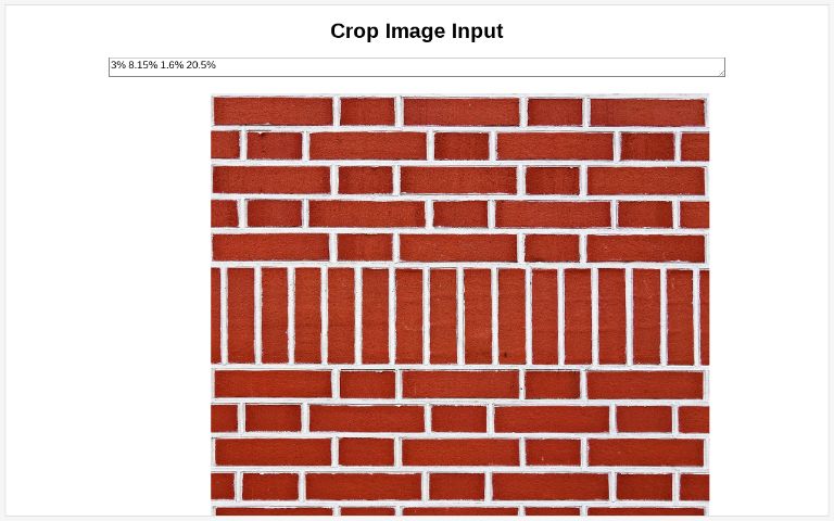 Crop Image Input ― Perchance Generator
