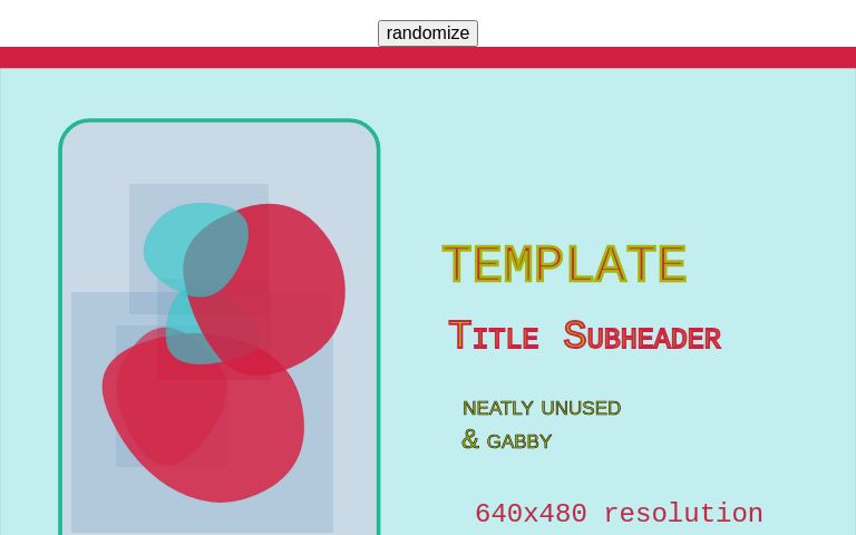 Css Vct Template ― Perchance Generator