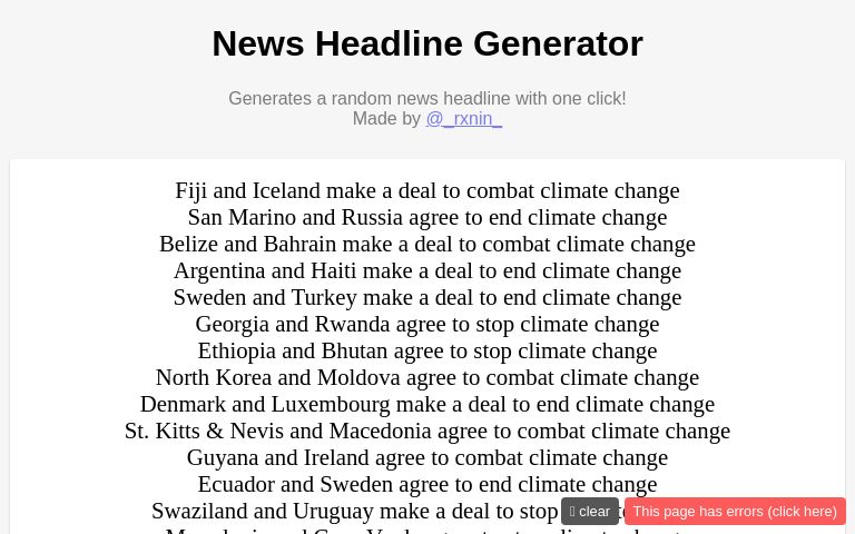 News Headline Generator