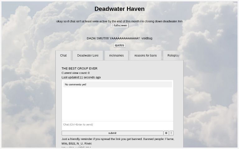 Deadwater Haven ― Perchance Generator