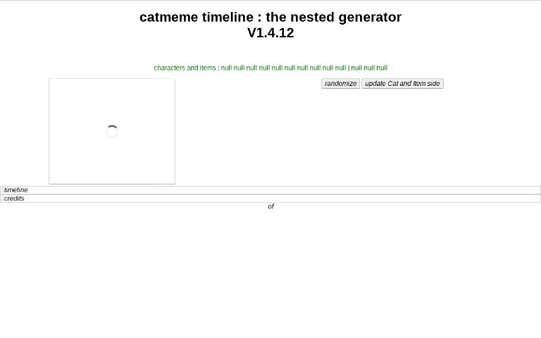 Catmeme Timeline The Nested Generator V1 4 12