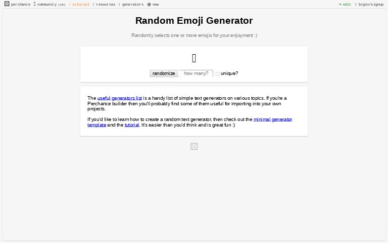 Random Emoji Generator