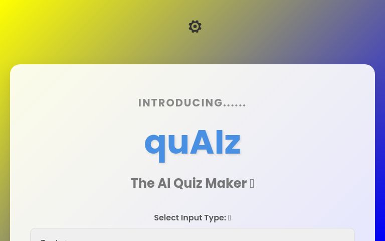 quAIz (AI Quiz Maker) ― Perchance Generator