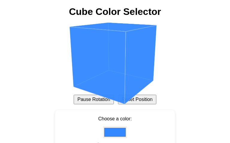 Cube Color Selector ― Perchance Generator