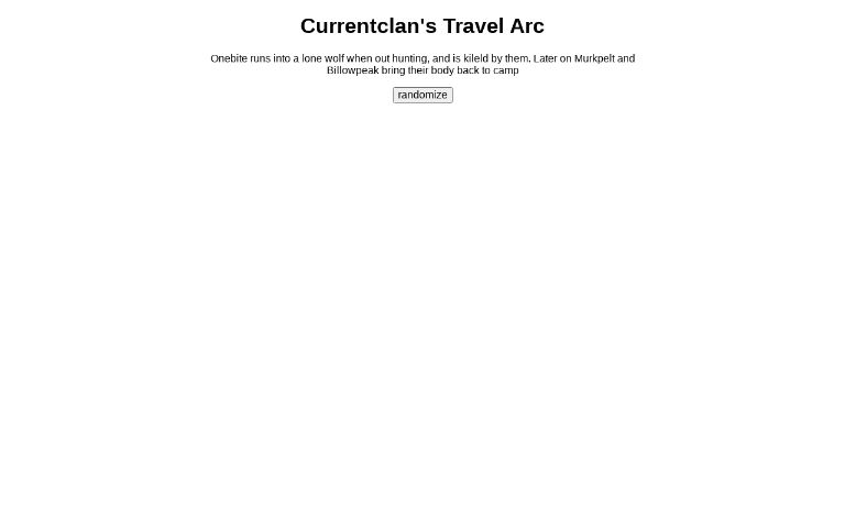 Currenttravel ― Perchance Generator