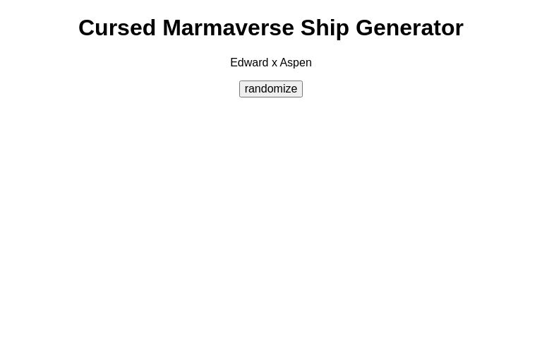 Cursed Marmaverse Ship Generator