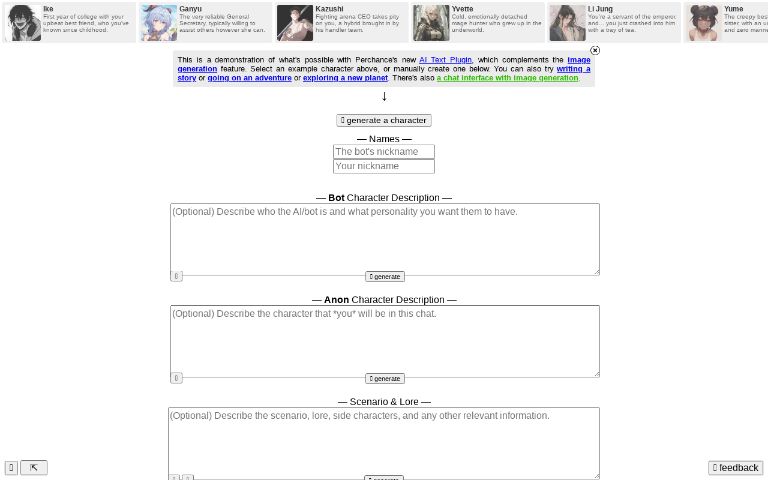 AI Chat & Roleplay (online, free, no sign-up, unlimited)