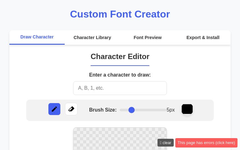 custom-font-creator ― Perchance Generator