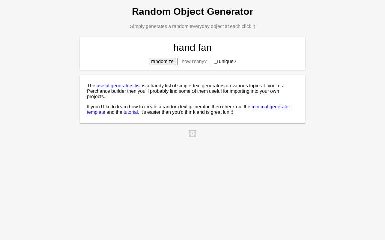 Random Object Generator