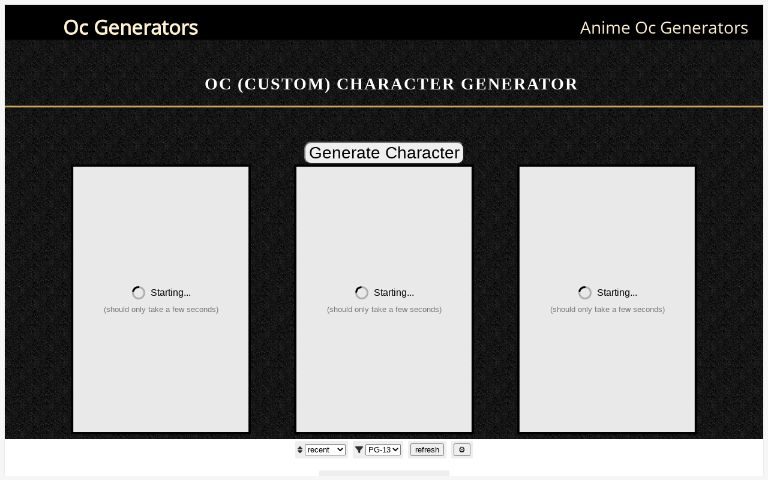 OC (Custom) Character Generator